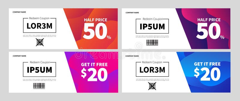 Gift Voucher Template with Clean and Modern Design for Flash Sale and ...