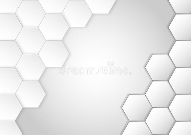 Grey Hexagons Pattern for Abstract Background Stock Vector ...
