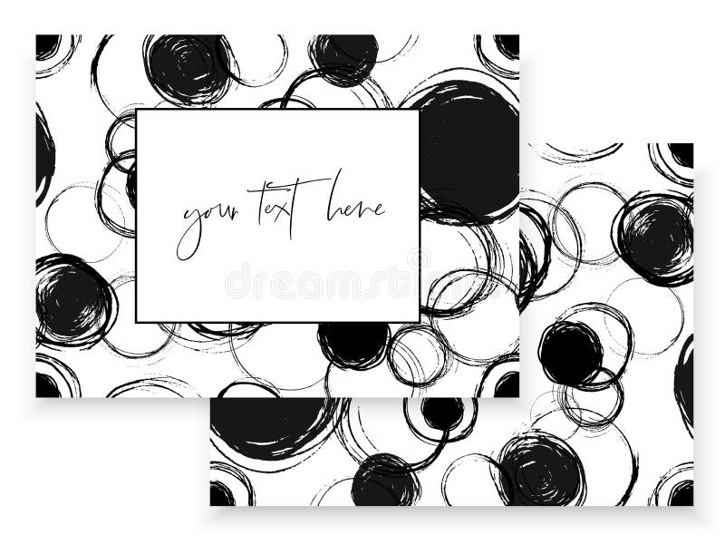 Grunge Styled Card for Web-design, Printing Stock Vector - Illustration ...