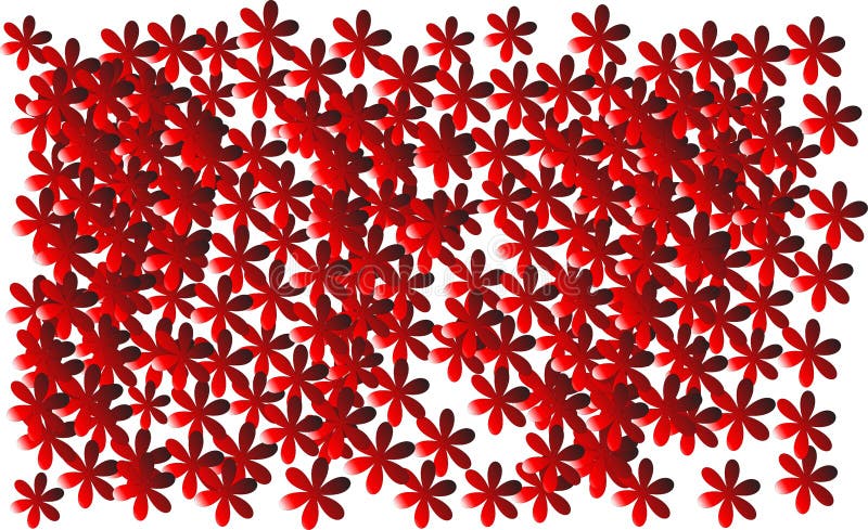 Red Color Flower Designing Images Stock Illustration - Illustration of ...