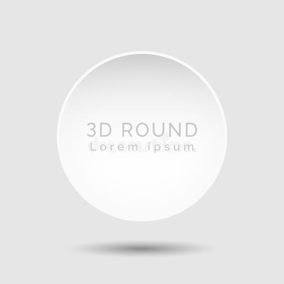 3D Round Vector Illustration Suitable for Web or Mobile App Stock ...