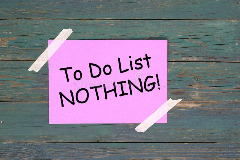 To do list nothing stock illustration. Illustration of list - 156015200