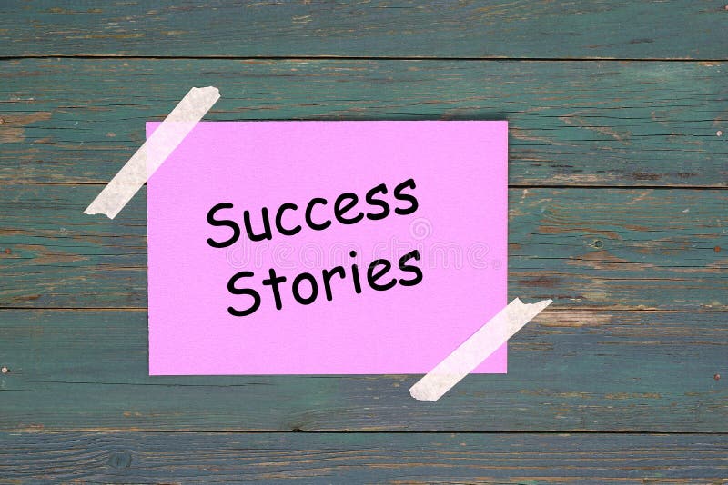 Success Stories on Pink Paper Stock Illustration - Illustration of ...