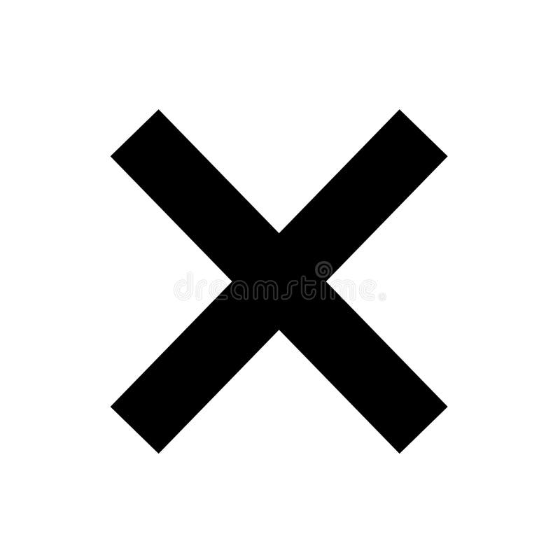 Icon Wrong Symbol Vector Illustrations Stock Illustration ...