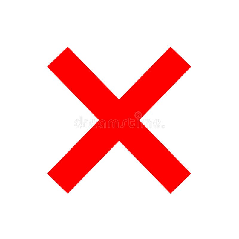 Icon Wrong Symbol Vector Illustrations Stock Illustration ...