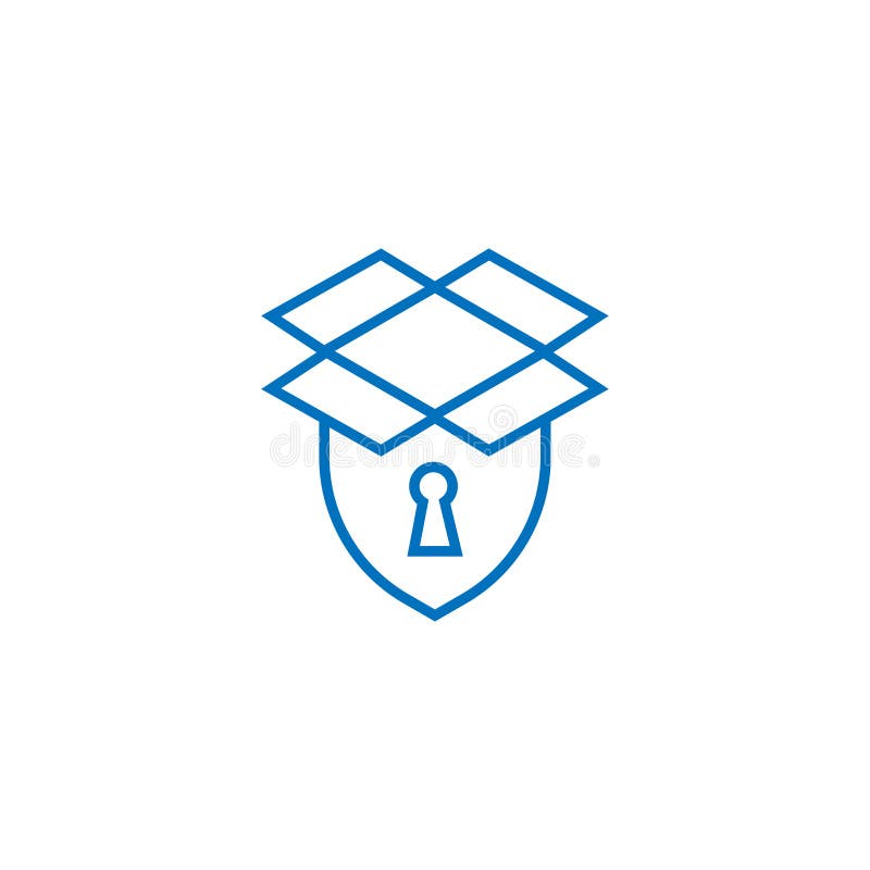 Storage Box Security Icon or Logo in Modern Line Style for Web Site ...