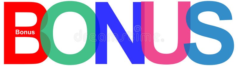Bonus stock illustration. Illustration of white, letters - 18382889