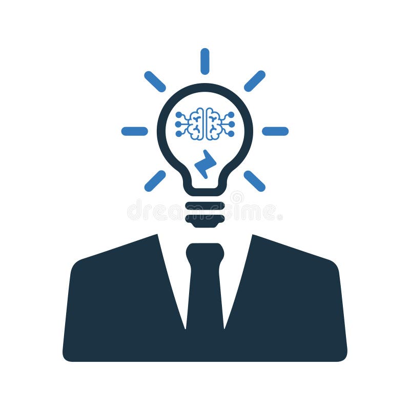 Business Thinking, Idea Generate, Smart Idea Icon Stock Illustration ...