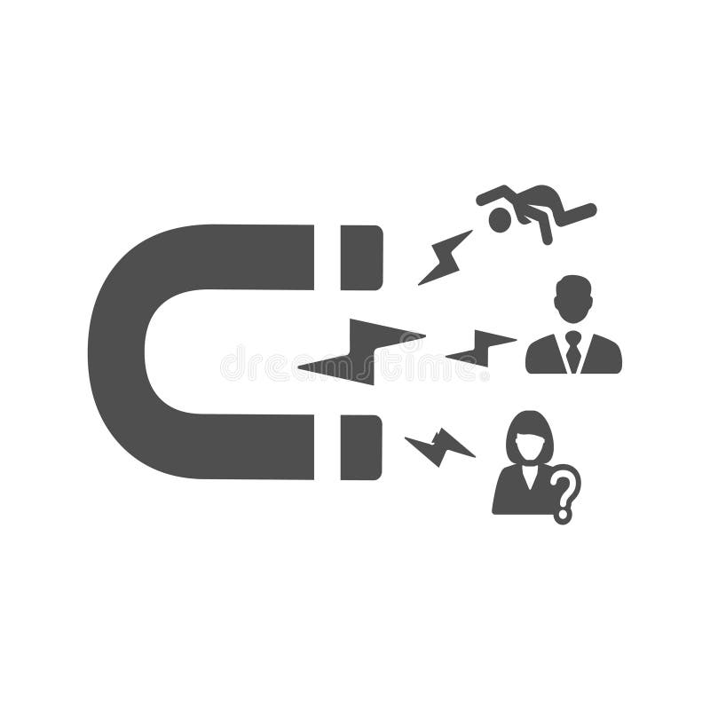 Attract Customers, People, Marketing Icon Stock Illustration ...