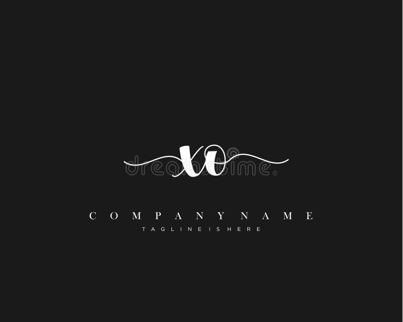 XO Initial Handwriting Logo Template Vector. Stock Vector ...