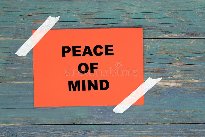 Peace of mind padlock stock illustration. Illustration of business ...