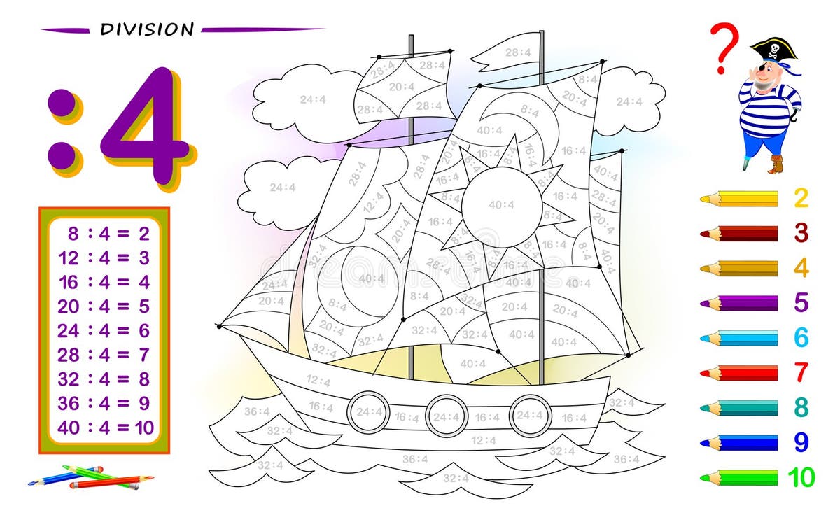 Math Division Stock Illustrations – 2,987 Math Division Stock ...