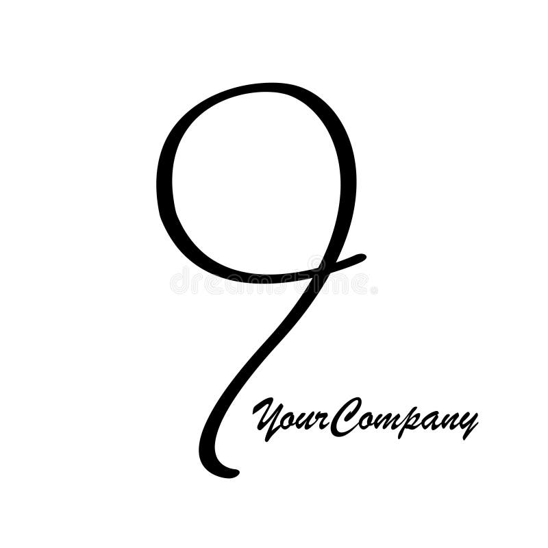 Number Nine Logo Vector Design Template. Logo 9 Design. Stock ...
