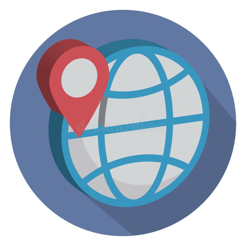 World Location Color Vector Icon Which Can Be Easily Modified or Edit ...