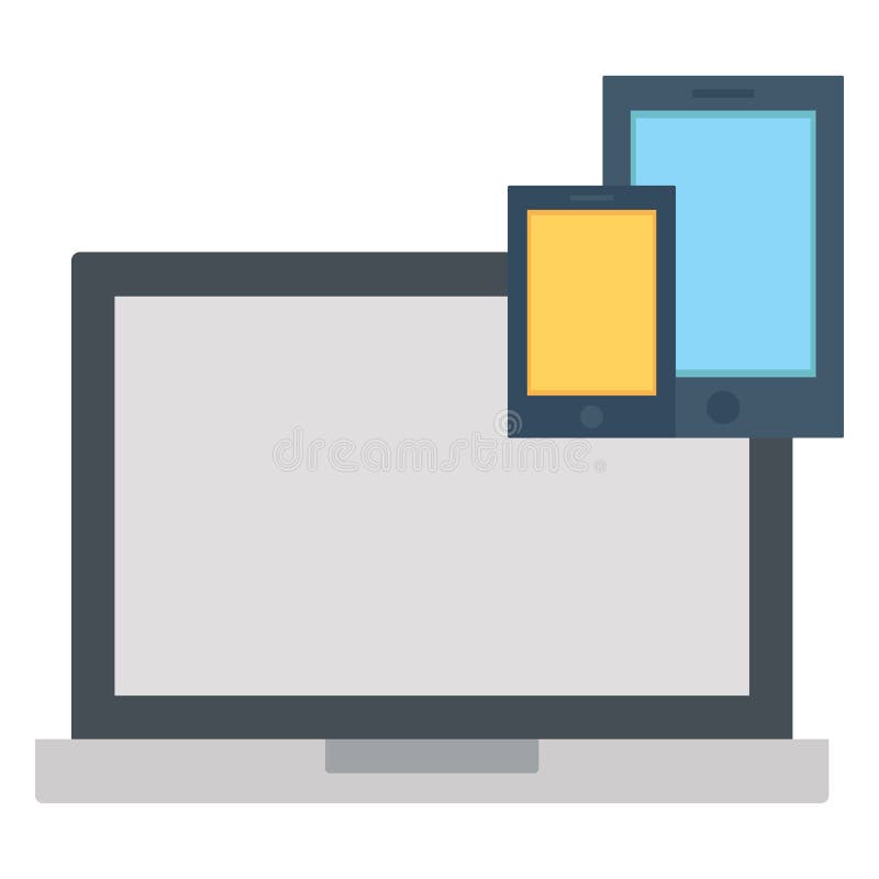 Adaptive, Responsive Device Vector Icon Which Can Easily Modify or Edit ...