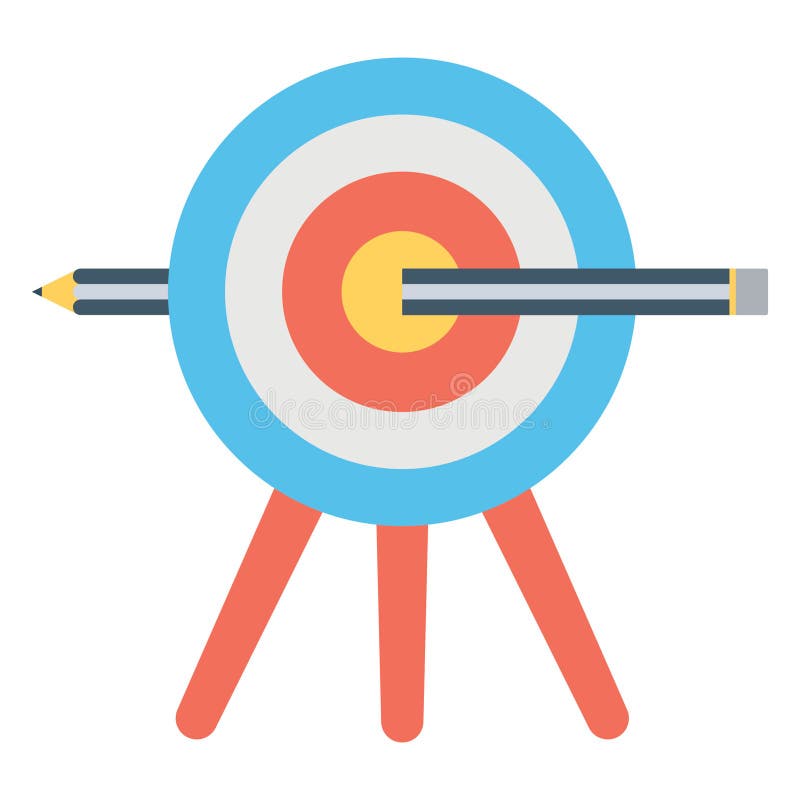 Bullseye Isolated Vector Illustration Icon Editable Stock Vector ...