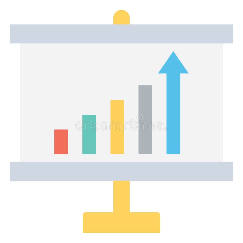 Business Presentation Isolated Vector Illustration Icon Editable Stock ...