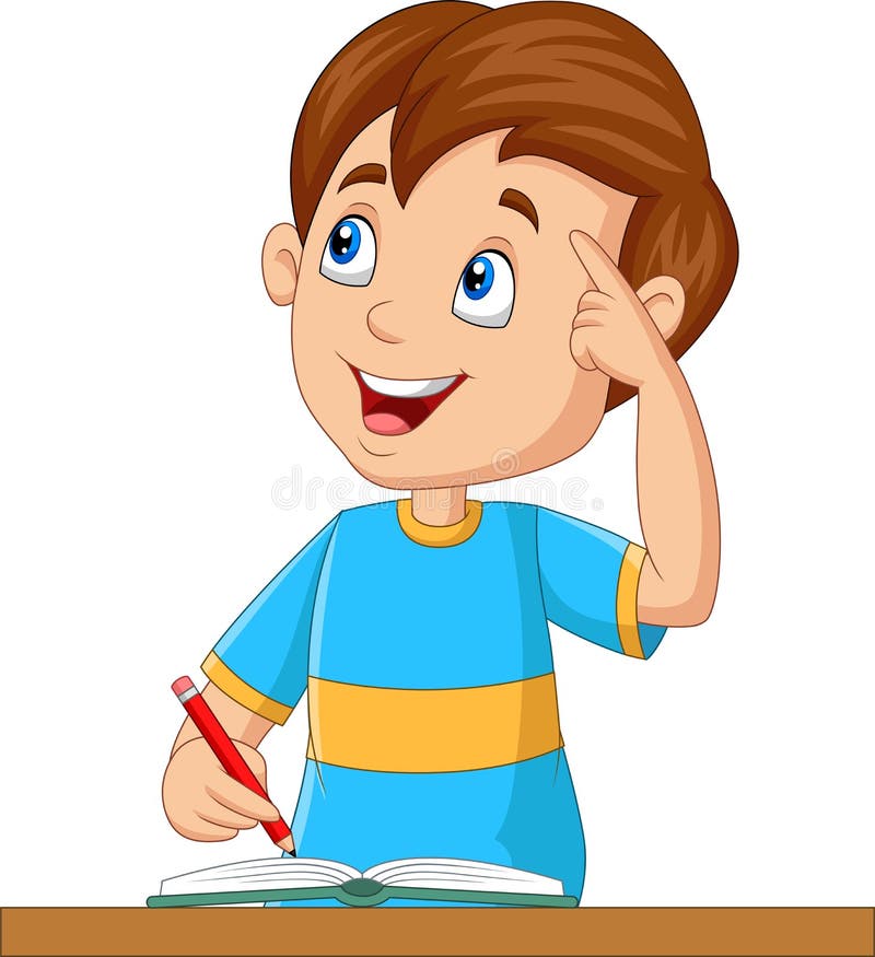 Kid Having Idea stock vector. Illustration of bulb, child - 22737250