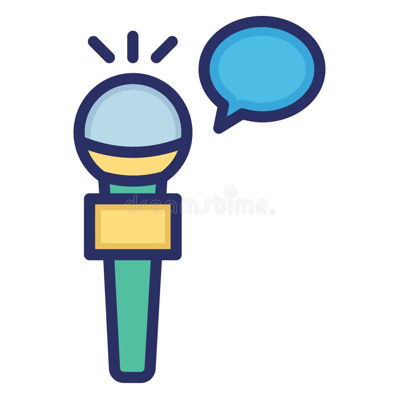 Input Device, Mic Isolated Vector Icon that Can Be Easily Modified or ...