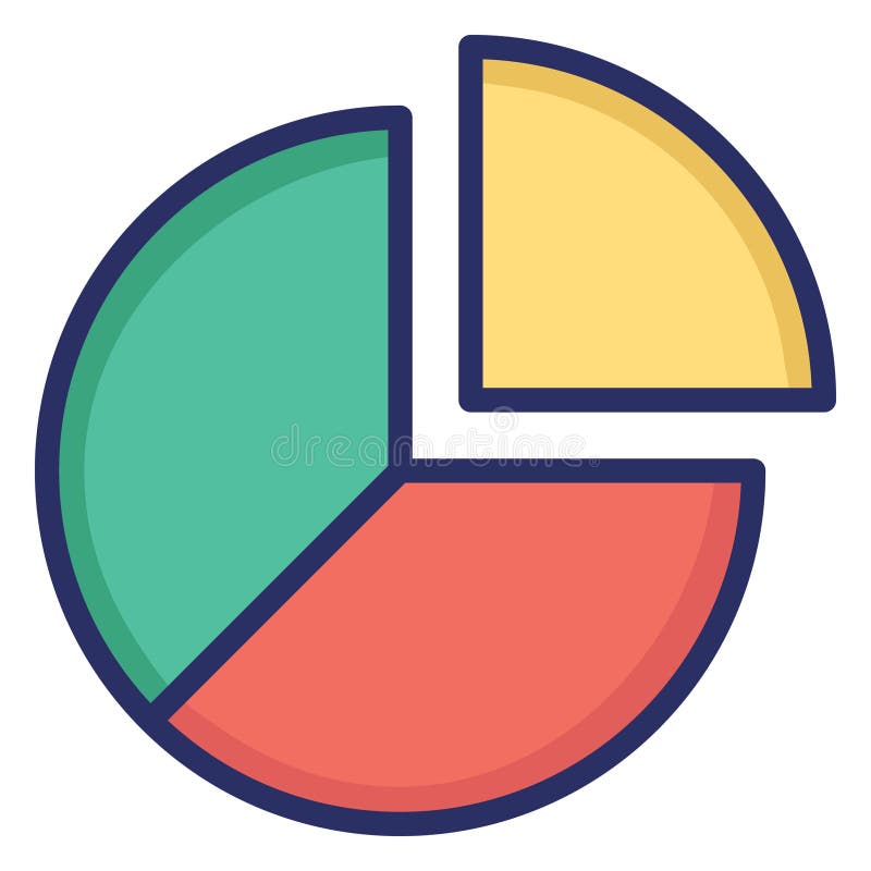Chart Infographic, Circle Chart Isolated Vector Icon that Can Be Easily ...