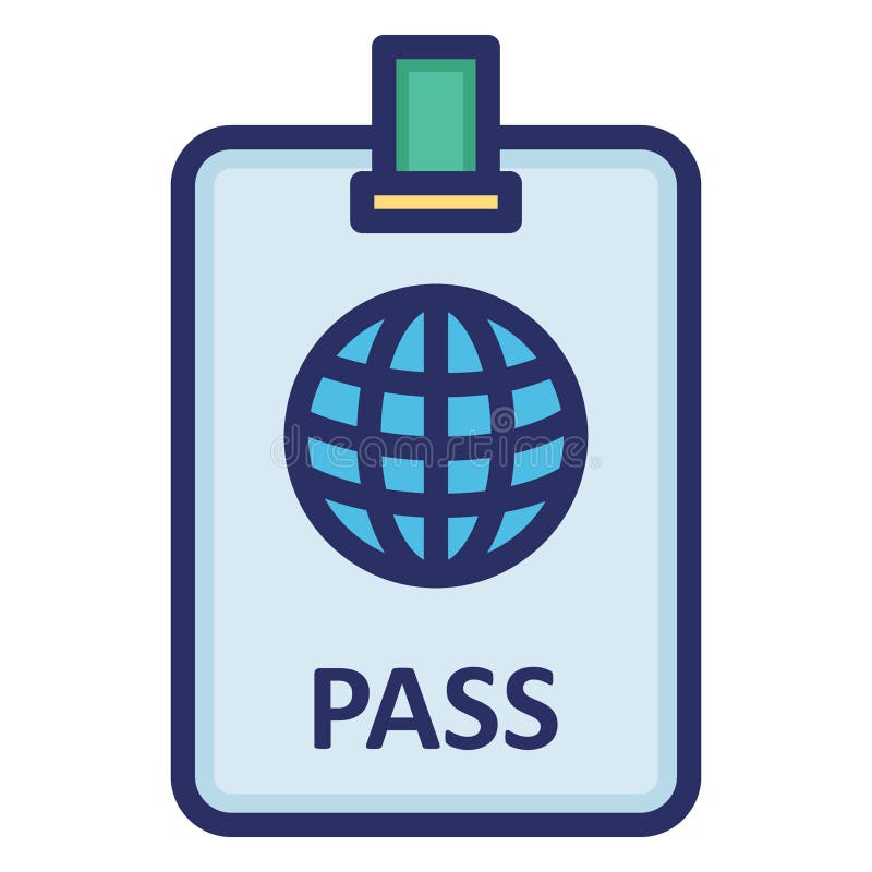 Badge Id, Id Card Isolated Vector Icon that Can Be Easily Modified or ...