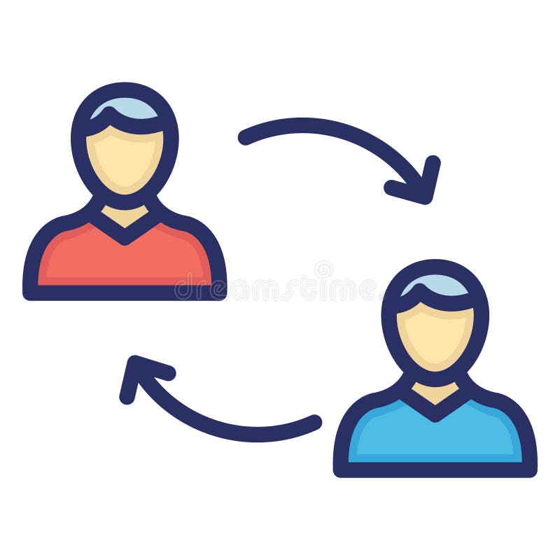 Account, Employee Exchange . Vector Icon Which Can Easily Modify or ...