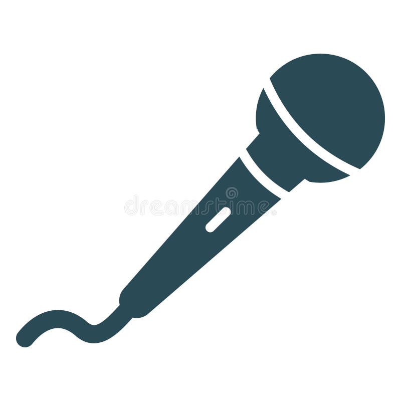 Input Device, Mic Isolated Vector Icon that Can Be Easily Modified or ...