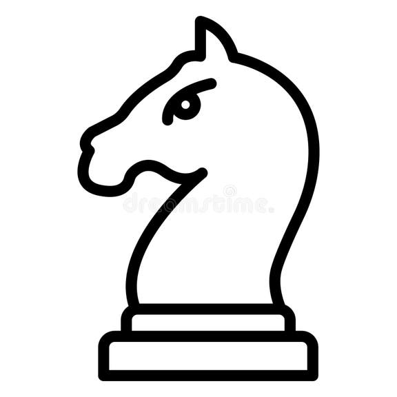 Chess Game, Chess Piece Isolated Vector Icon that Can Be Easily ...