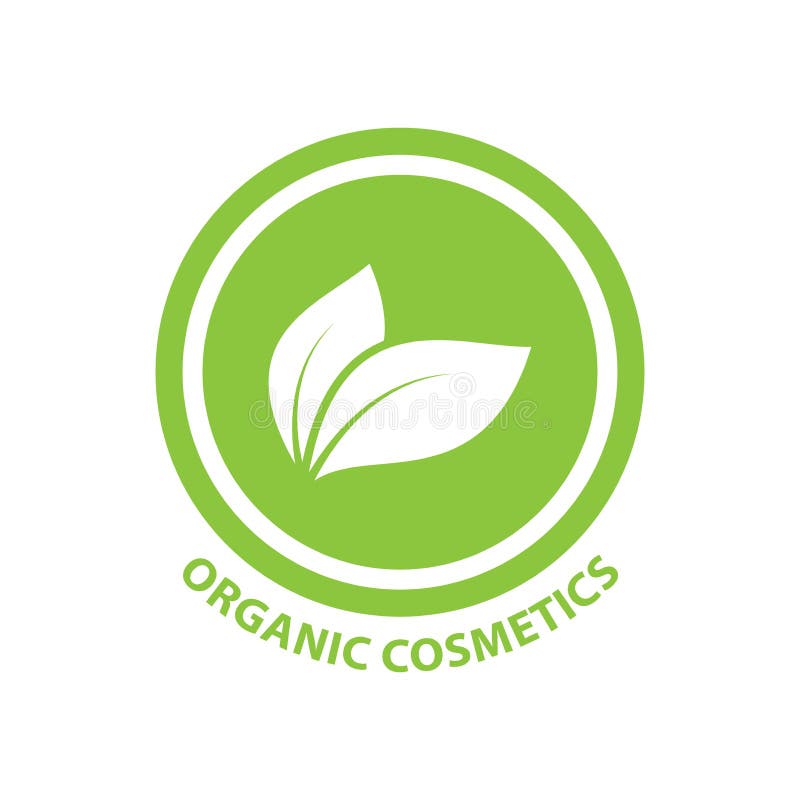 Organic Cosmetics Circle Vector Label Stamp. Stock Vector ...