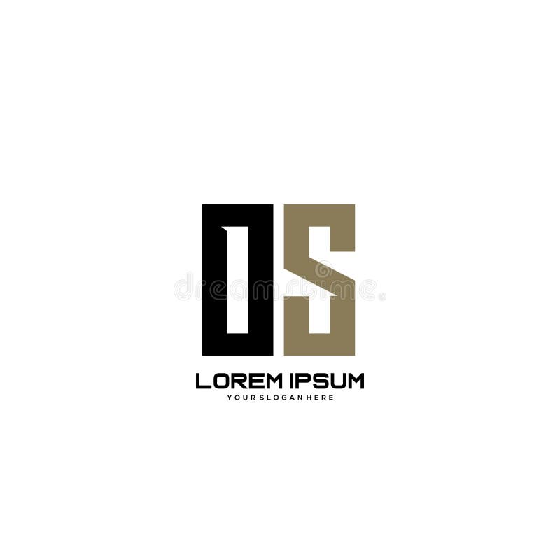Initial Letter OS Minimalist Art Logo Vector Stock Vector ...