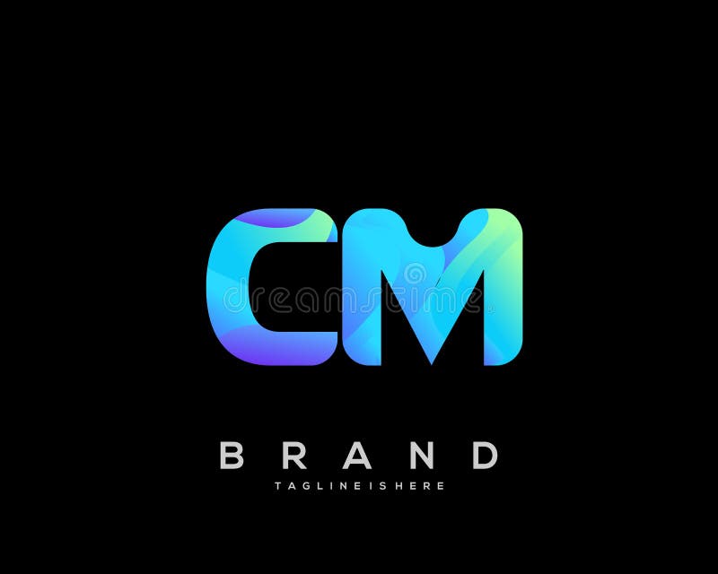 Cm C M Colorful Alphabet Letter Logo Icon Template Vector Stock Vector ...