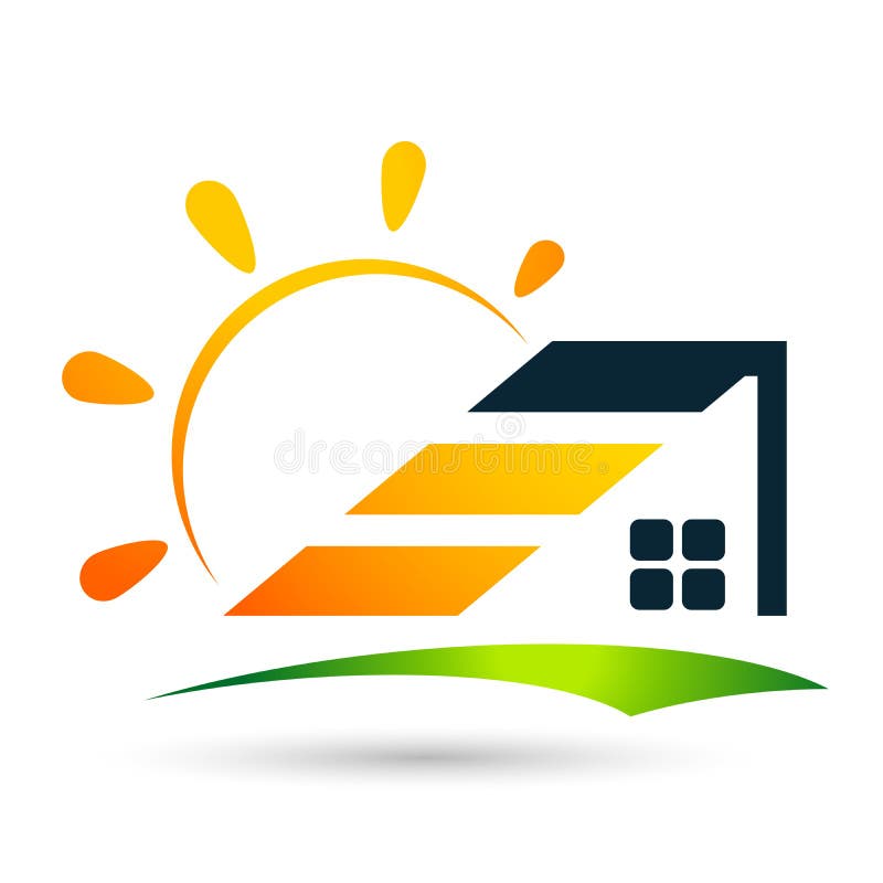 Sun and Solar Power Panel Energy System for Earth Globe Home House ...