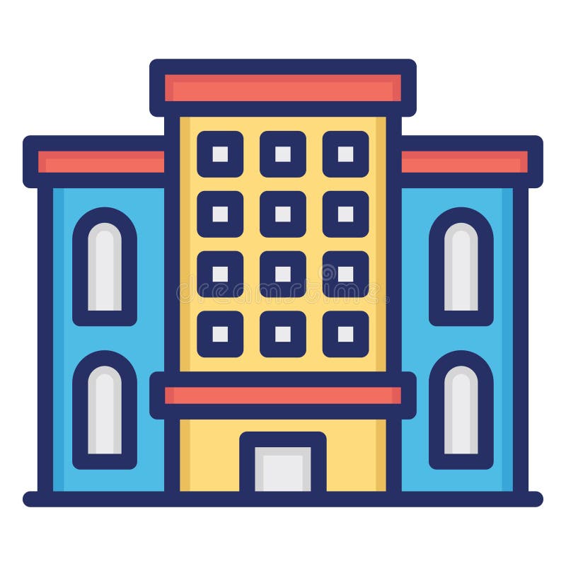 Apartment, Commercial House Isolated Vector Icon Which Can Be Easily ...