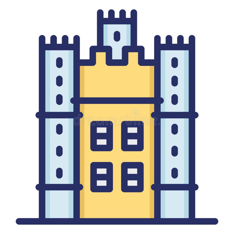 Academic, Educational Building Isolated Vector Icon Which Can Be Easily ...