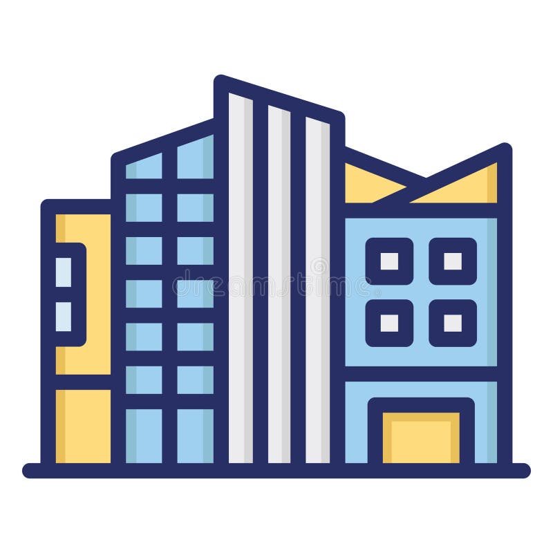Academic, Educational Building Isolated Vector Icon Which Can Be Easily ...