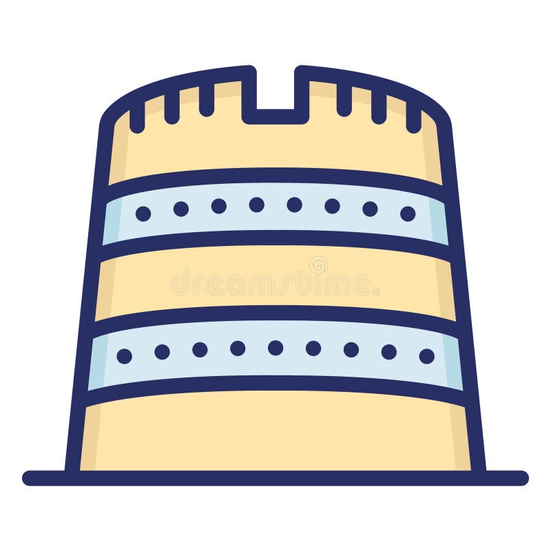 Bahawalpur Monument, Bhatti Fort Isolated Vector Icon Which Can Be ...