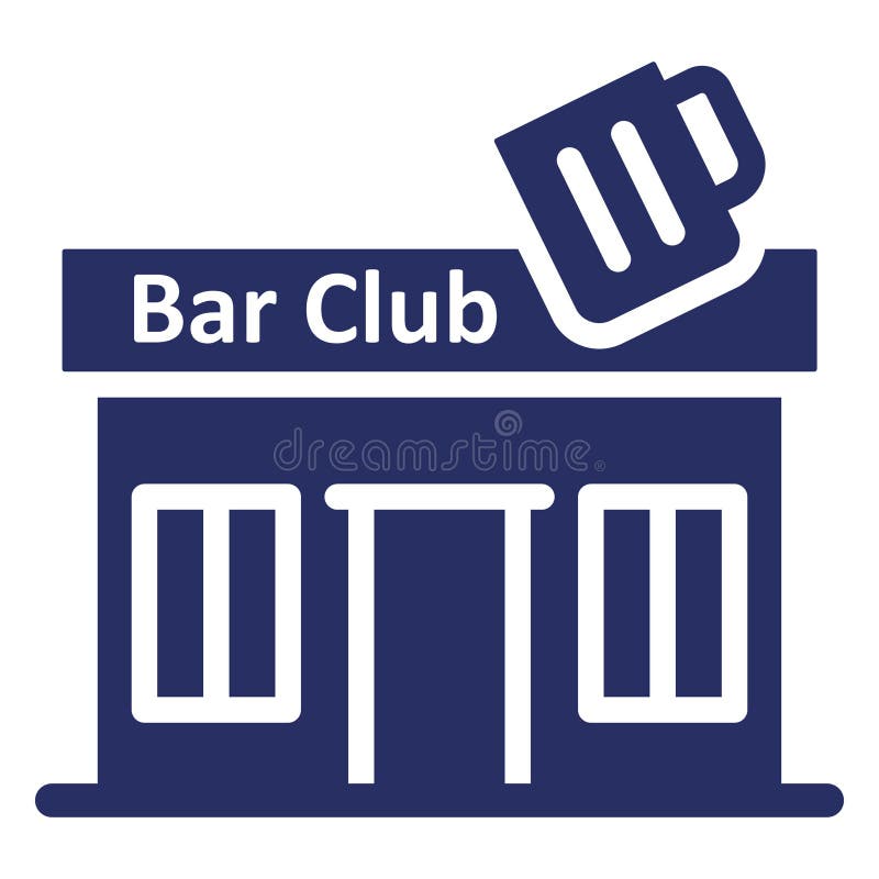 Bar Building, Bar Club Isolated Vector Icon Which Can Be Easily ...