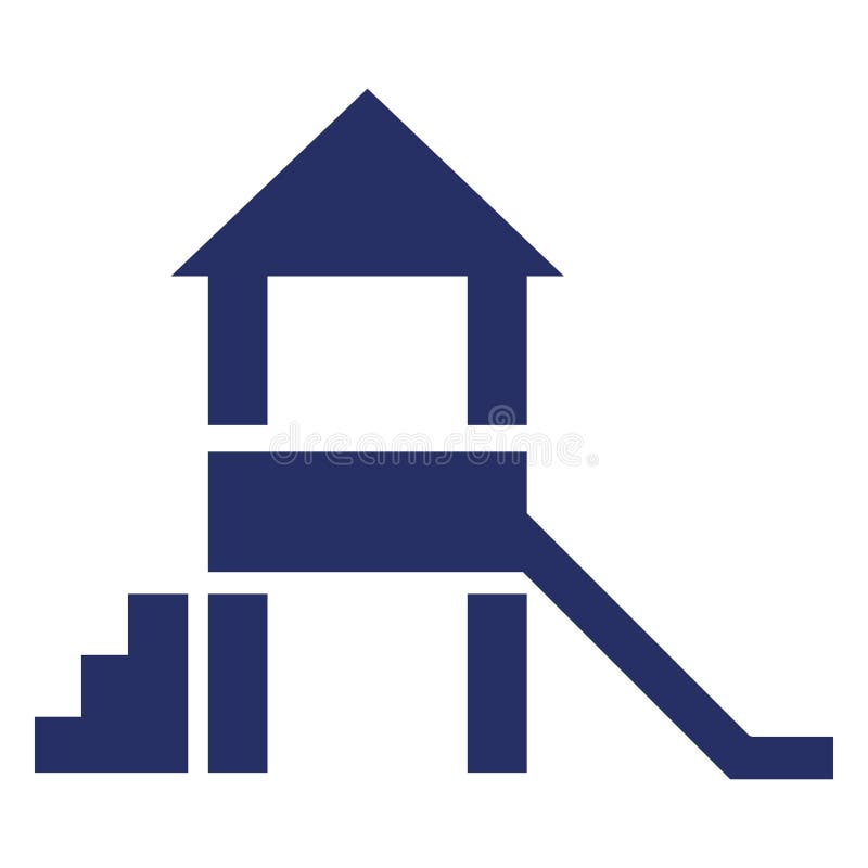 Kindergarten, Play Area Isolated Vector Icon Which Can Be Easily ...