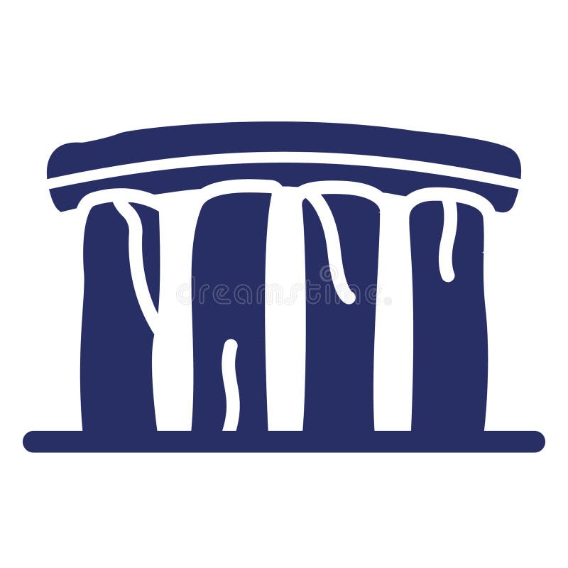 Prehistoric Monument, Standing Stones Isolated Vector Icon Which Can Be ...