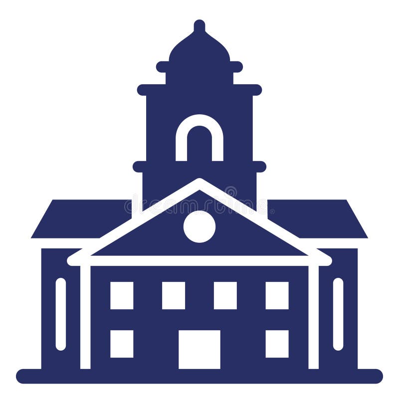 Academic, Educational Building Isolated Vector Icon Which Can Be Easily ...
