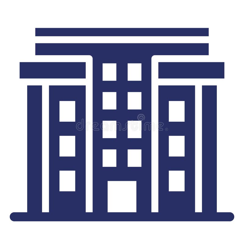 Academic, Educational Building Isolated Vector Icon Which Can Be Easily ...