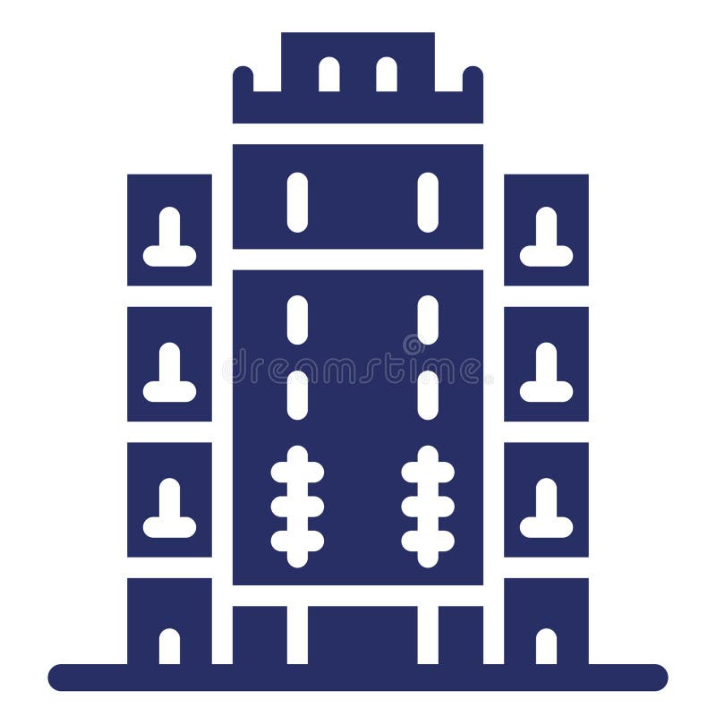 Academic, Educational Building Isolated Vector Icon Which Can Be Easily ...