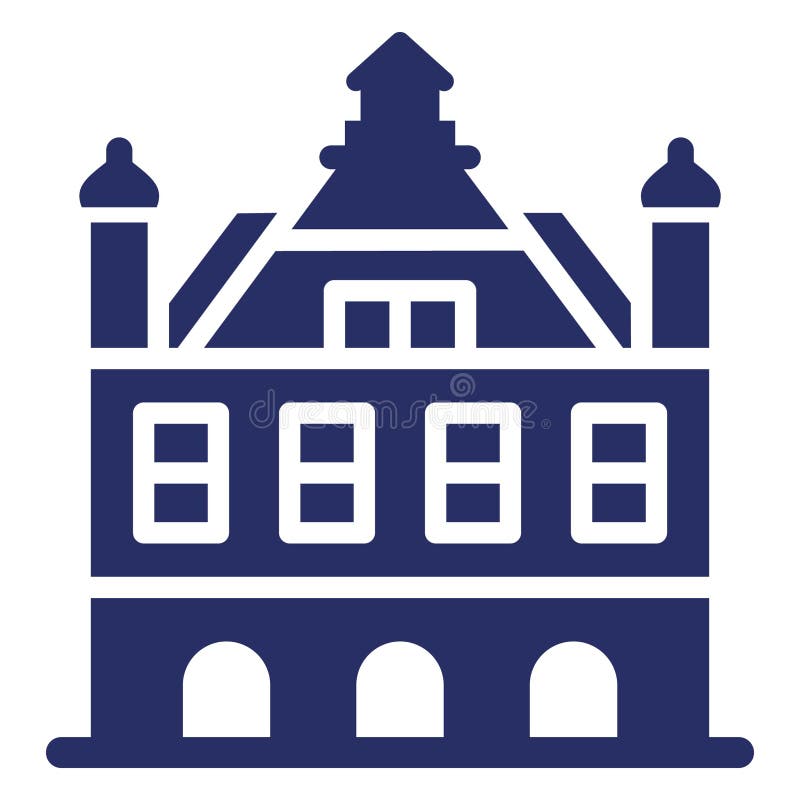 Academic, Educational Building Isolated Vector Icon Which Can Be Easily ...