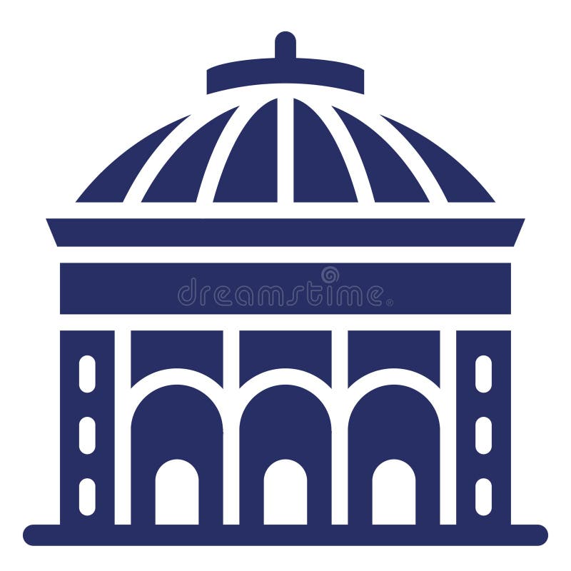 Academic, Educational Building Isolated Vector Icon Which Can Be Easily ...