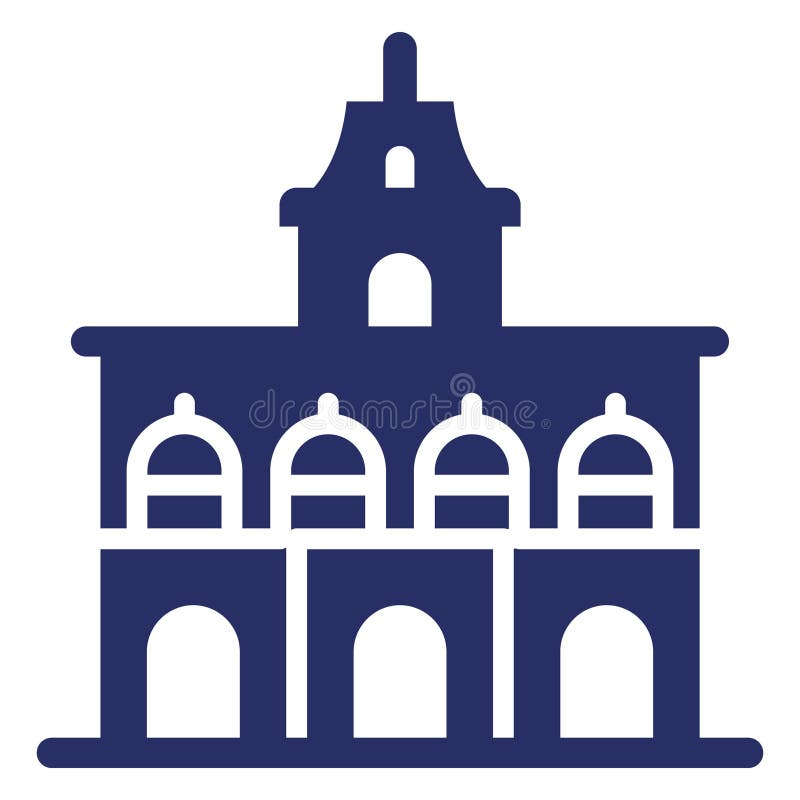 Academic, Educational Building Isolated Vector Icon Which Can Be Easily ...