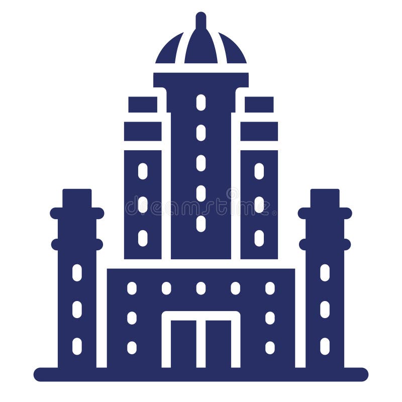 Academic, Educational Building Isolated Vector Icon Which Can Be Easily ...