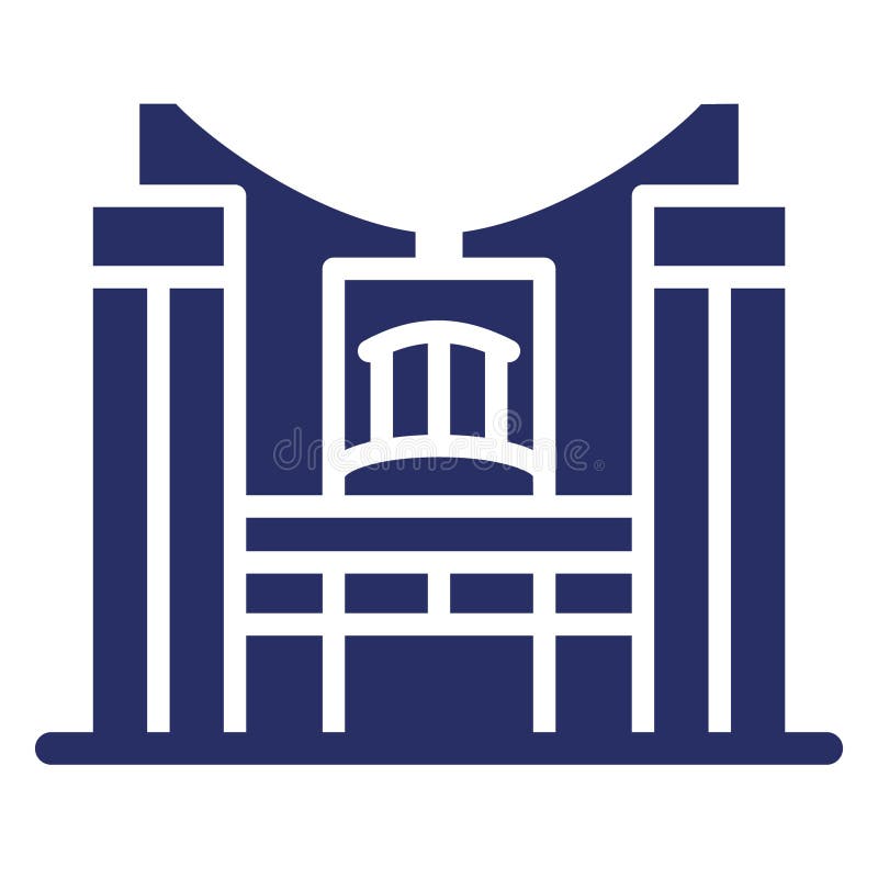 Academic, Educational Building Isolated Vector Icon Which Can Be Easily ...