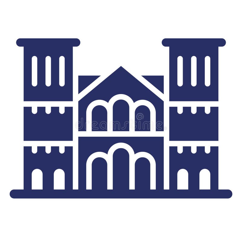 Academic, Educational Building Isolated Vector Icon Which Can Be Easily ...