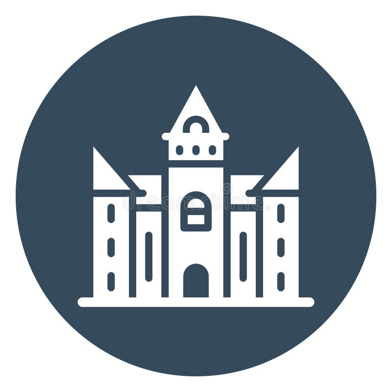 Academic, Educational Building Isolated Vector Icon Which Can Be Easily ...