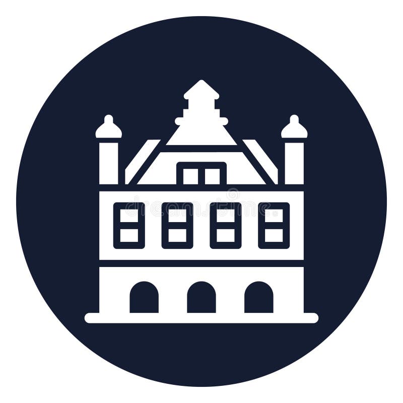 Academic, Educational Building Isolated Vector Icon Which Can Be Easily ...